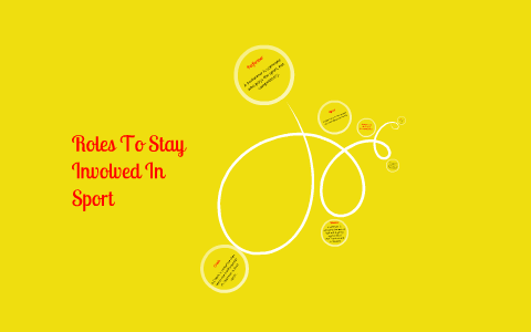 Roles To Stay Involved In Sport by Samuel Slaymaker on Prezi