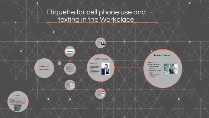 Etiquette for cell phone use and texting in the workplace by ghaid abid ...