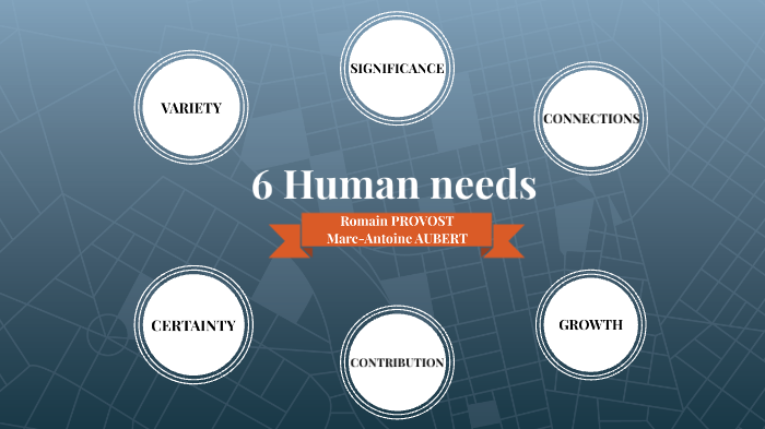 6 fundamental human needs by Romain PROVOST on Prezi