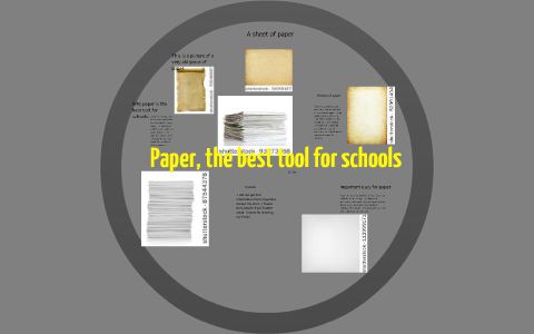 Why paper is the most important tool for schools by Riley Felt on Prezi