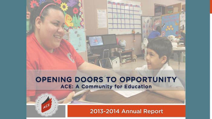 ACE: A Community for Education 2013-2014 Annual Report by ACE A ...