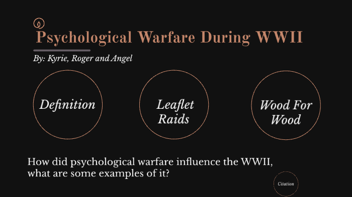 Psychological warfare during WWII by Angel Yu on Prezi