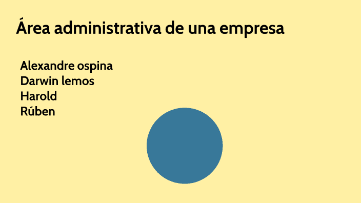 Area administrativa de una empresa by Darwin Jose Lemos Posso on Prezi
