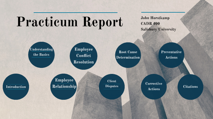 Practicum Report by John Horstkamp on Prezi