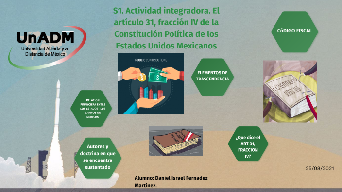 Actividad Integradora El artículo 31, fracción IV de la Constitución ...