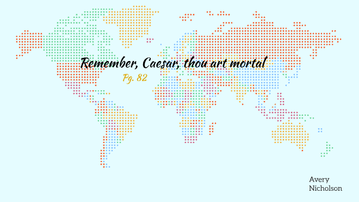 Remember, Caesar, Thou Art Mortal Allusion Use in Fahrenheit 451 by ...