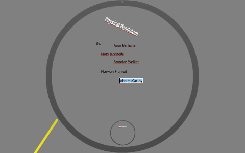Physical Pendulum by Mary Iaconelli on Prezi