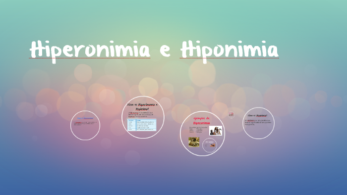 Hiperonimia e Hiponimia by sara sofia ariza ariza on Prezi