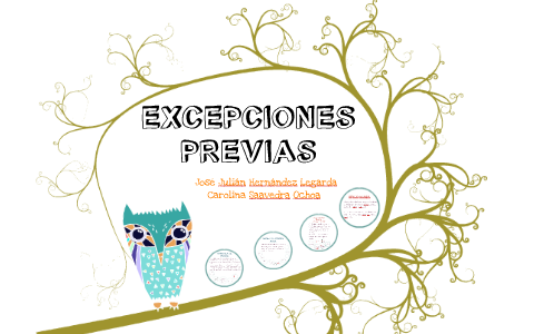 EXCEPCIONES PREVIAS by Carolina Saavedra on Prezi