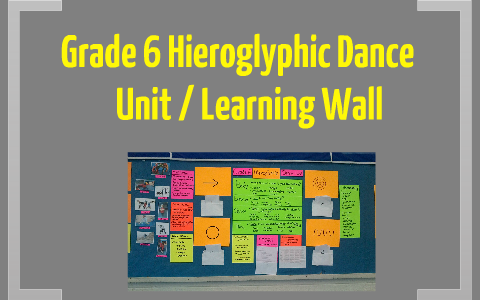 Grade 6 Hieroglyphic Dance Unit / Learning Wall by Vivian Thomas on Prezi