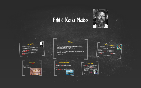 Eddie Koiki Mabo by james witchard
