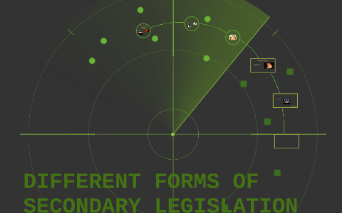 DIFFERENT FORMS OF SECONDARY LEGISLATION by on Prezi