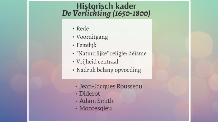 College 4 - Moderne filosofie deel 2 by Tess Barning on Prezi