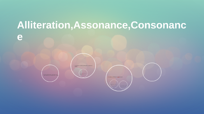 Alliteration,Assonance,Consonance by bob crossman