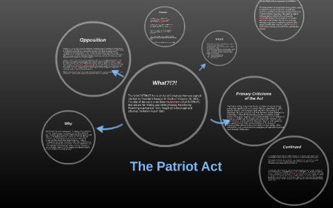 The Patriot Act by Spencer Wennermark on Prezi