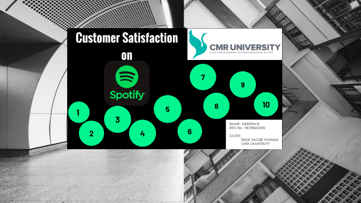 Customer Satisfaction on Spotify by DEEPAK N 18CBBAD015 on Prezi