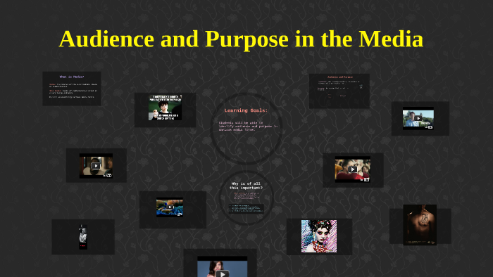 Audience and Purpose in the Media by on Prezi