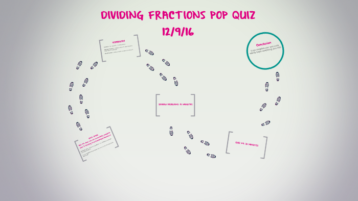 DIVIDING FRACTIONS POP QUIZ 12/9/16 by on Prezi