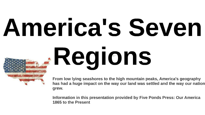 America's Seven Regions by zak wilson