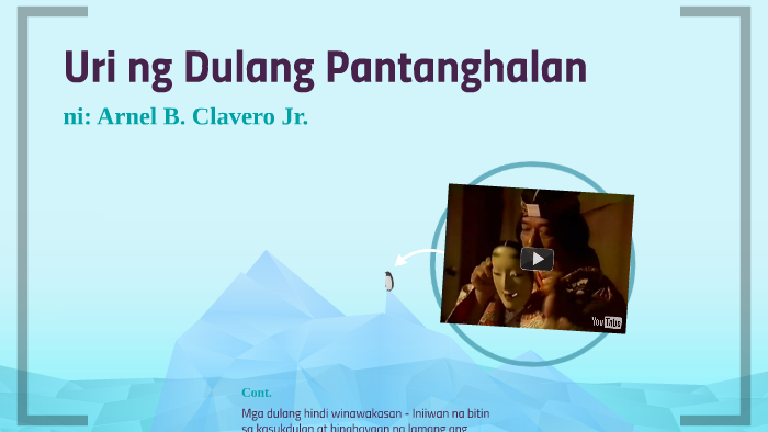 Uri ng Dulang Pantanghalan by Athena Louisse Clavero on Prezi
