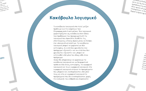 κακοβουλο λογισμικο by Νικόλαος Μανίκας on Prezi
