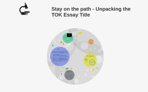 Stay on the path - Unpacking the TOK Essay Title by Bill Mitchell on Prezi