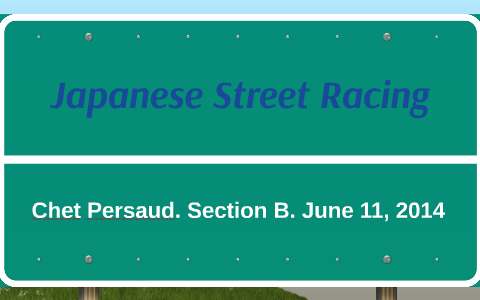 Japanese Auto Racing by Chetram Persaud