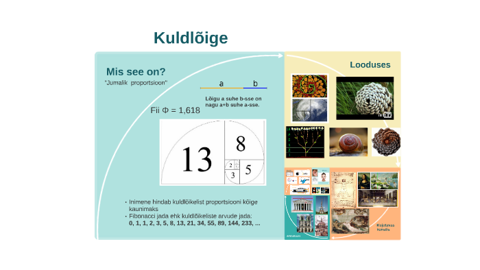 Kuldlõige ja perspektiiv by Helen Bunder on Prezi