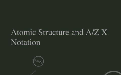 Atomic Structure and A/Z X notation by Sara Hintz on Prezi