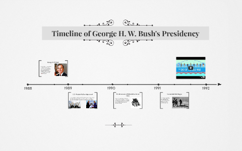 Timeline of George H. W. Bush's Presidency by malachi alston on Prezi