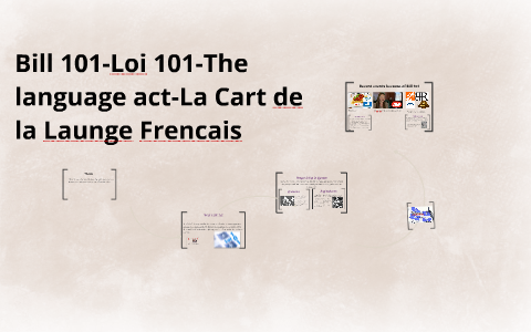 Bill 101-Loi 101-The language act by Sydney Quilliam on Prezi