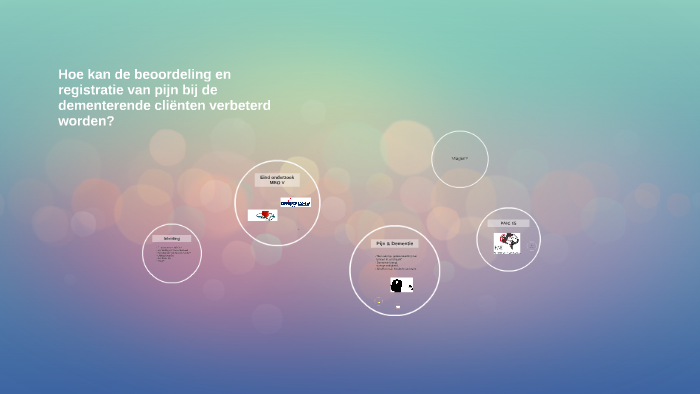 Hoe kan de beoordeling en registratie van pijn bij de dement by ...