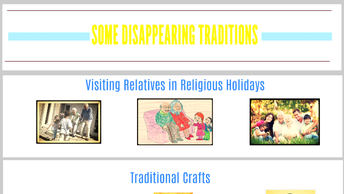 Some Disappearing Traditions by Emre Tasdibek on Prezi