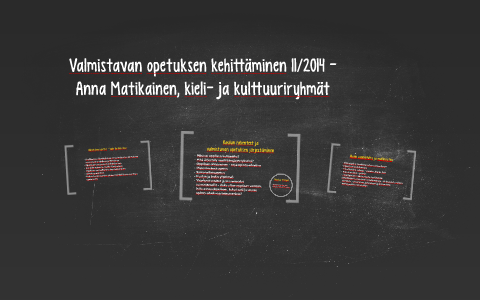 Valmistavan opetuksen kehittäminen 18.11.2004 - by Anna Matikainen ...