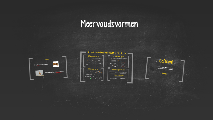 Meervoudsvormen by Jannemiek Hazenbosch on Prezi