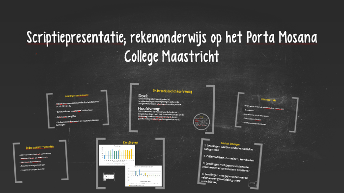 Scriptiepresentatie Rekenonderwijs Op Het Porta Mosana Coll By Solange Liégeois On Prezi
