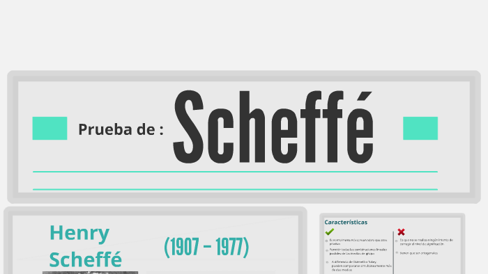 Prueba de Scheffé by Mary Cano Calderon on Prezi