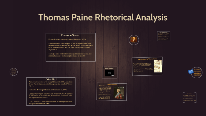 Thomas Paine Rhetorical Analysis by Madison Sprouse on Prezi
