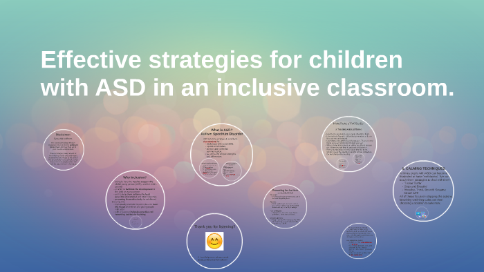 Effective strategies for children with ASD in an inclusive c by Jo ...