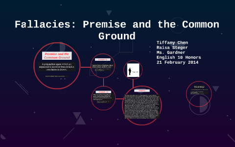 Fallacies: Premise and the Common Ground by on Prezi