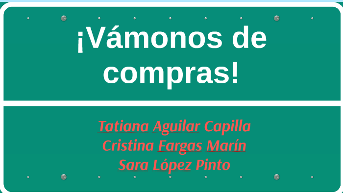 Vámonos de compras by Sara López Pinto on Prezi