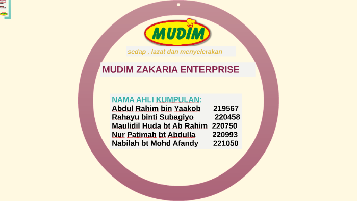 MUDIM ZAKARIA ENTERPRISE by cik rahayu on Prezi