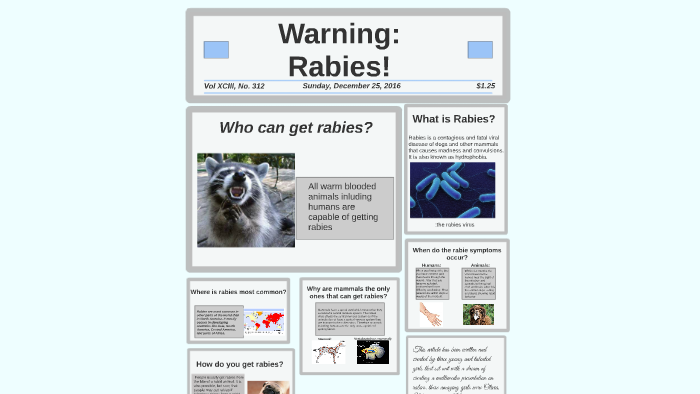 Warning Rabies! by Health Class on Prezi