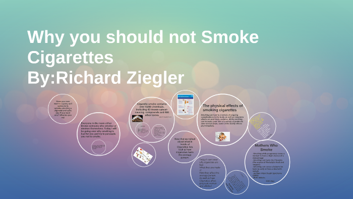 Why you should not Smoke Cigarettes by richard ziegler on Prezi