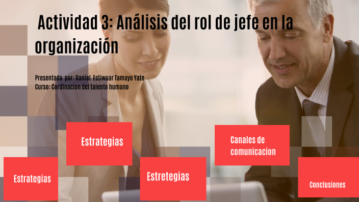 Actividad 3: Análisis del rol de jefe en la organización by daniel ...