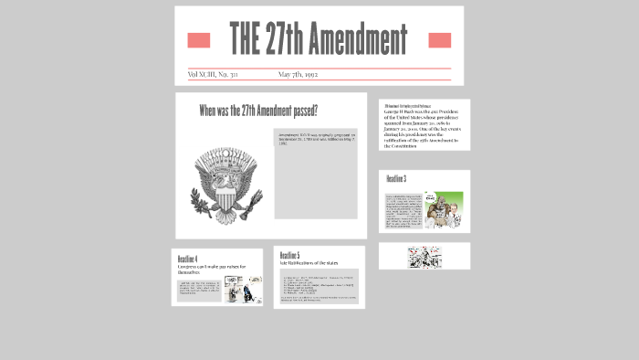 THE 27th Amendment by on Prezi