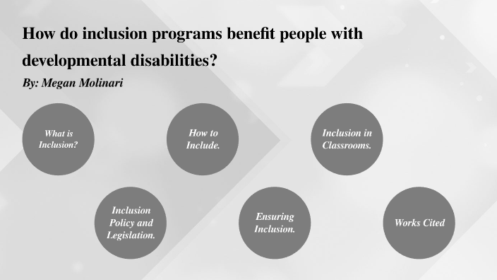 How do inclusion programs benefit people with developmental ...