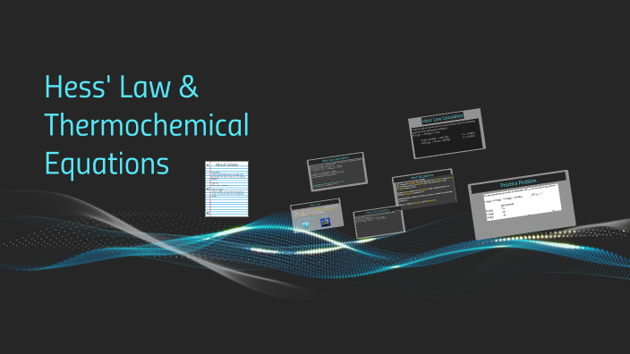 Hess' Law & Thermochemical Equations 2022 by Rachel Esquibel on Prezi