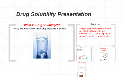 Drug Solubility Presentation by Rhedise Bass on Prezi