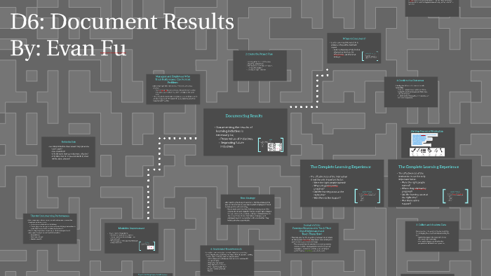 D6: Document Results by on Prezi